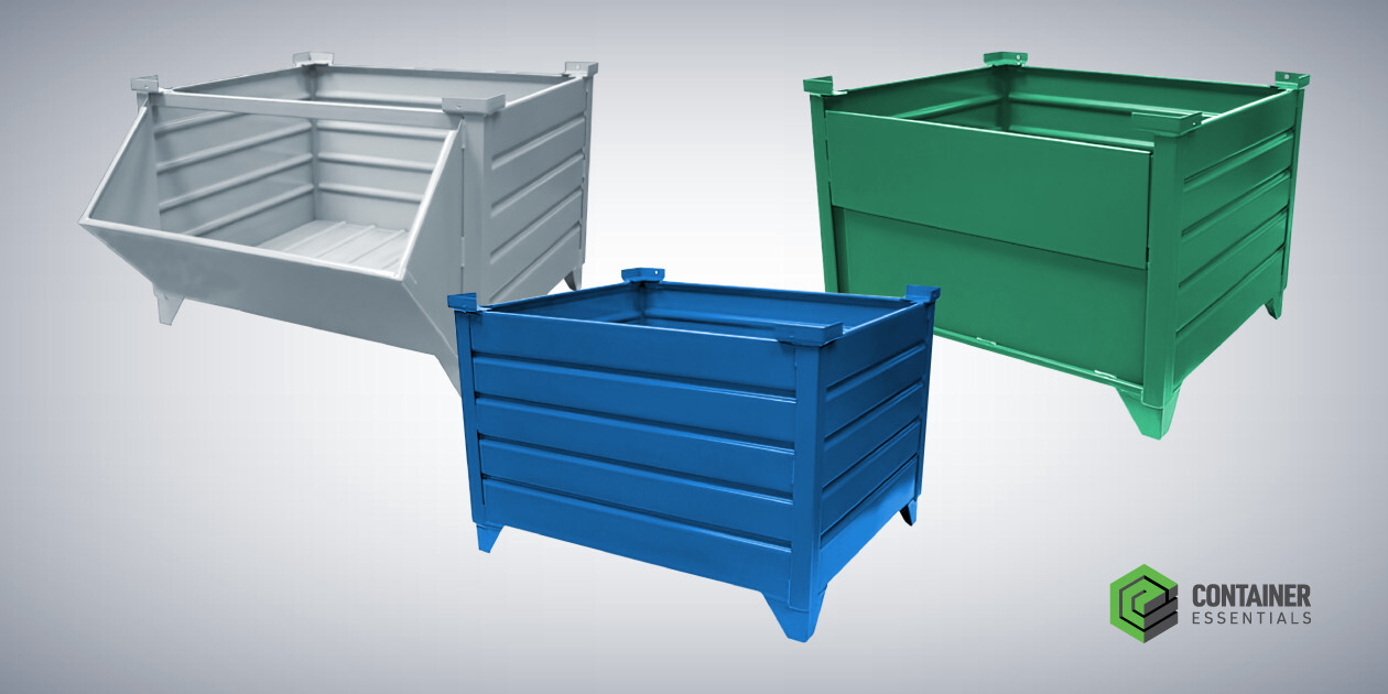Corrugated Metal Bins for Sale - Container Essentials